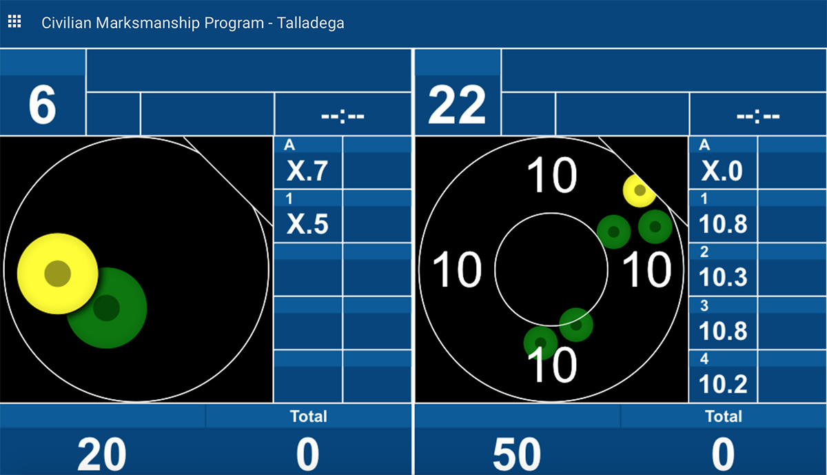CMP Electronic Target Images - Talladega Marksmanship Park